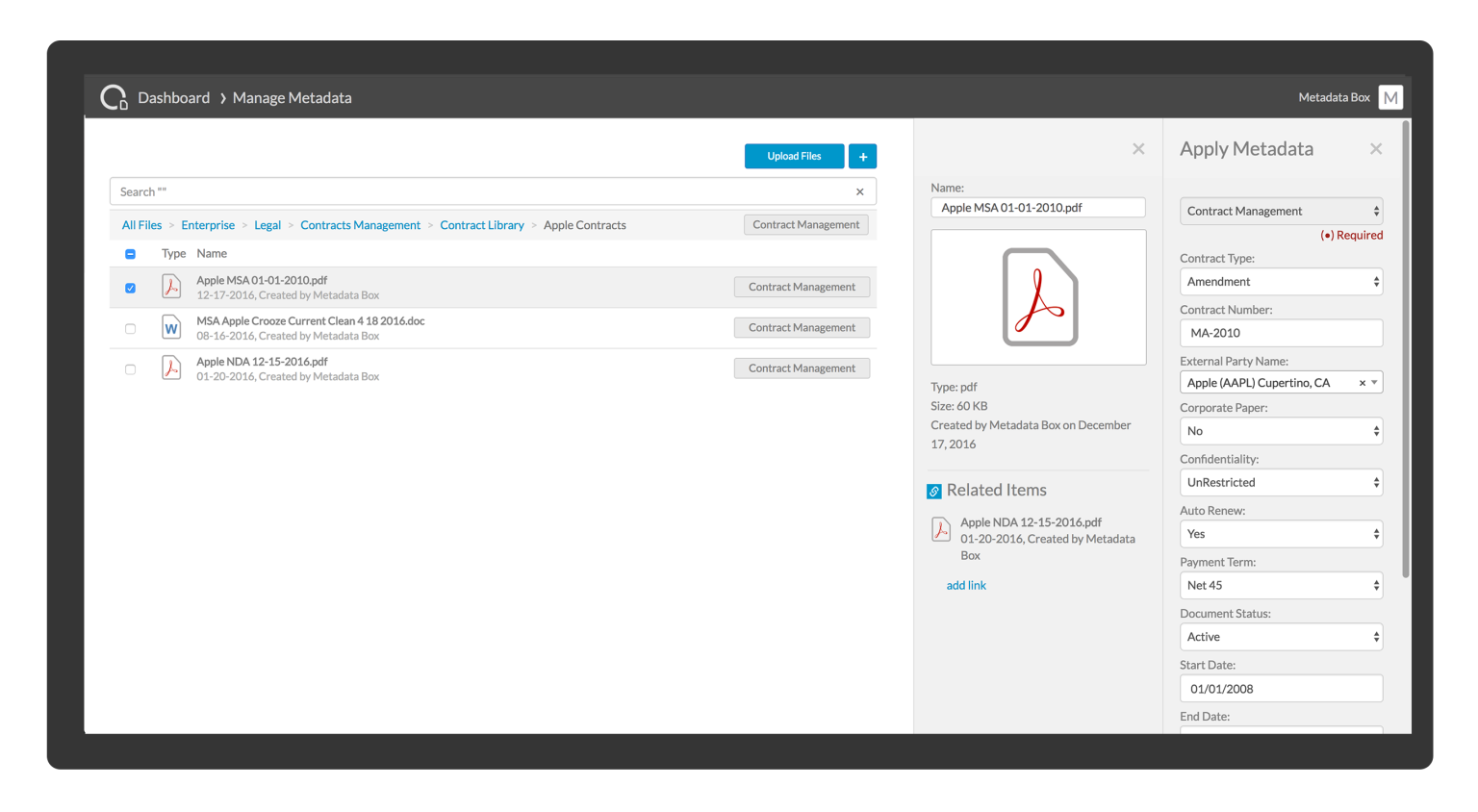 Contracts Management – Crooze Corporation – MetaData and Collaboration ...